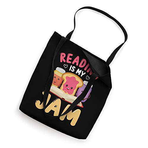 Reading Is My Jam Funny I Love to Read Books Gift Tote Bag