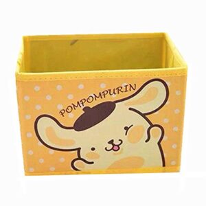 kerr’s choice collapsible storage bin yellow foldable baskets | kawaii office desk room decoration cute room decor