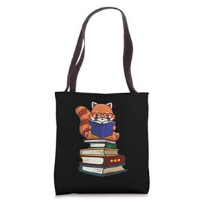 red panda tote bag