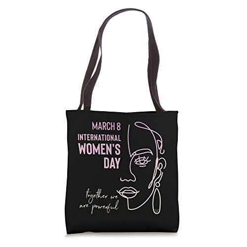 International Women's Day, March 8, Black Pride Feminist Tote Bag