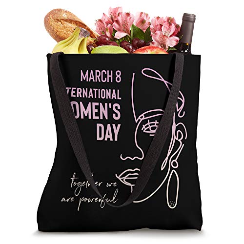 International Women's Day, March 8, Black Pride Feminist Tote Bag