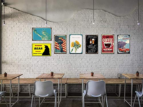 Breeds of Cattle Poster Retro Painting Tin Sign for Street Garage Family Restaurant Cafe Bar People Cave Farm Wall Decoration Crafts Metal Tin Sign 12x16inch