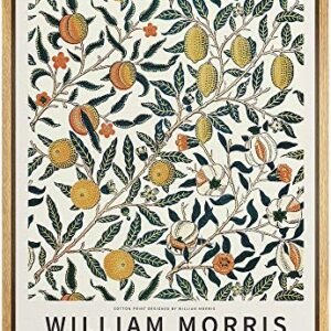 IDEA4WALL Framed Canvas Print Wall Art Cotton Prints Exhibition Poster Master Artist William Morris Nature Wilderness Oil Painting Impressionism for Living Room, Bedroom, Office - 16"x24" Natural