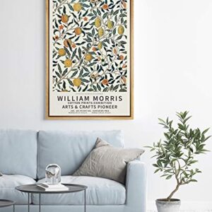 IDEA4WALL Framed Canvas Print Wall Art Cotton Prints Exhibition Poster Master Artist William Morris Nature Wilderness Oil Painting Impressionism for Living Room, Bedroom, Office - 16"x24" Natural