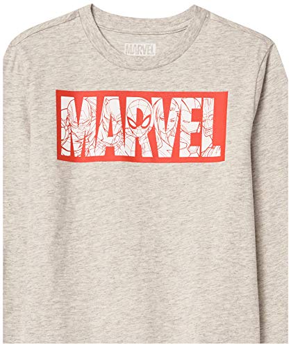 Amazon Essentials Disney | Marvel | Star Wars Boys' Long-Sleeve T-Shirts, Pack of 2, Marvel Avengers, X-Small