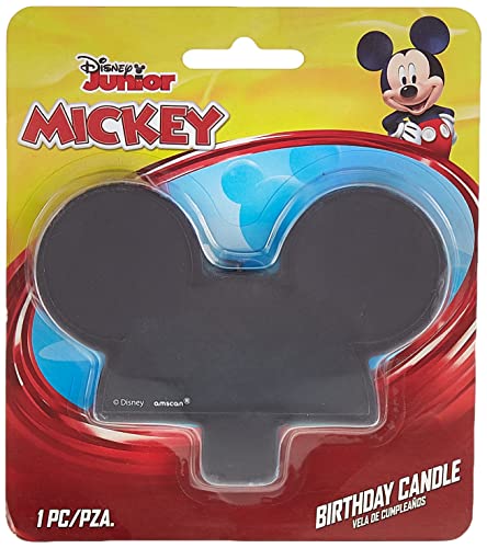 Mickey Mouse Birthday Candle | Black | Decoration | 1 Pc.