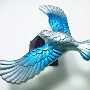 Colorful Office Desk Display Decoration 6.5 Inch Silver Wingspan Balance Birds with Pyramid Stand.