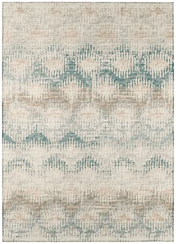 Addison Bravado Abstract Chevron Linen Power Loomed 5' x 7'6" Area Rug