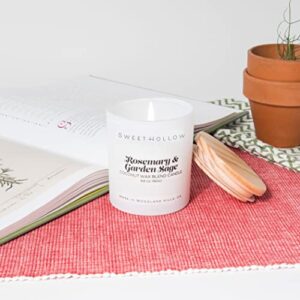 Rosemary Sage Candle | Scented Candle for Home | Highly Scented & Long Lasting Coconut Wax Luxury Candle | Medium