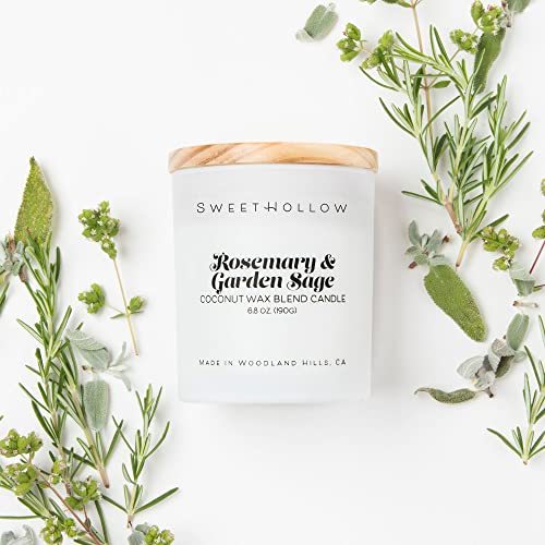 Rosemary Sage Candle | Scented Candle for Home | Highly Scented & Long Lasting Coconut Wax Luxury Candle | Medium