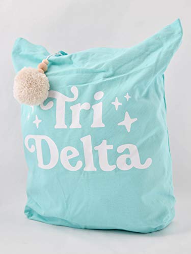 Sorority Shop Delta Delta Delta Retro Pom Pom Tote Bag