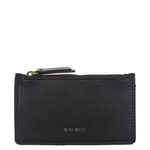 nine west womens lawson coin card case, black, one size us