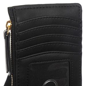 NINE WEST womens Lawson Coin CARD CASE, Black, One Size US