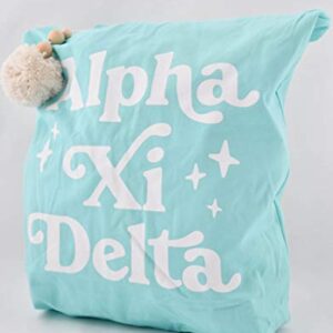 Alpha Xi Delta Retro Pom Pom Tote Bag