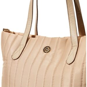 Anne Klein Quilted Nylon Medium Tote, Sandstone