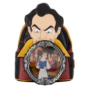 loungefly disney villains scene gaston womens double strap shoulder bag purse