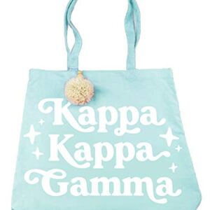 Sorority Shop Kappa Kappa Gamma Retro Pom Pom Tote Bag