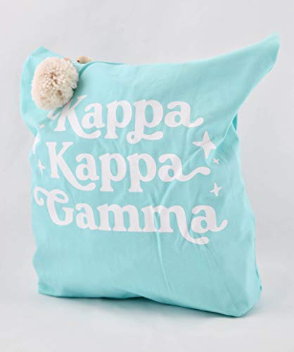 Sorority Shop Kappa Kappa Gamma Retro Pom Pom Tote Bag