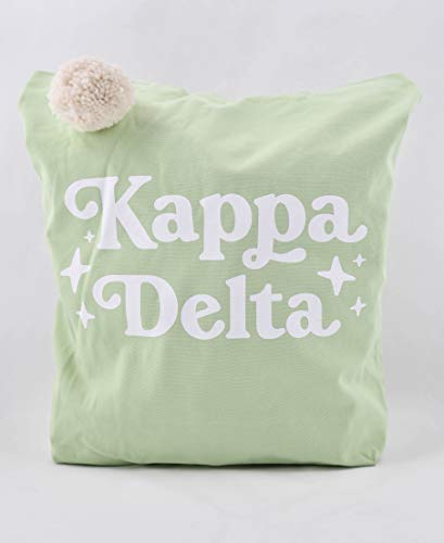 Sorority Shop Kappa Delta Retro Pom Pom Tote Bag