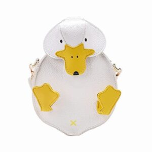 duck purse small pu leather crossbody bag 3d cartoon ducking shoulder bag coin purse clutch wallet for girls women