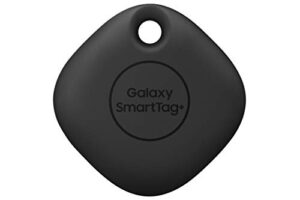 samsung galaxy smarttag+ plus bluetooth smart home accessory tracker and attachment locator for lost keys, bag, wallet, luggage, pets, glasses, other items, us version, 1 pack, black