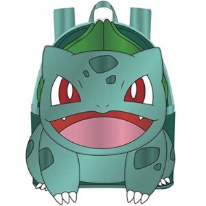 loungefly pokemon metallic bulbasaur womens double strap shoulder bag purse