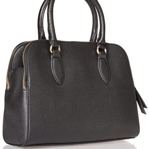 NINE WEST womens Cyra List SATCHEL, Black, One Size US