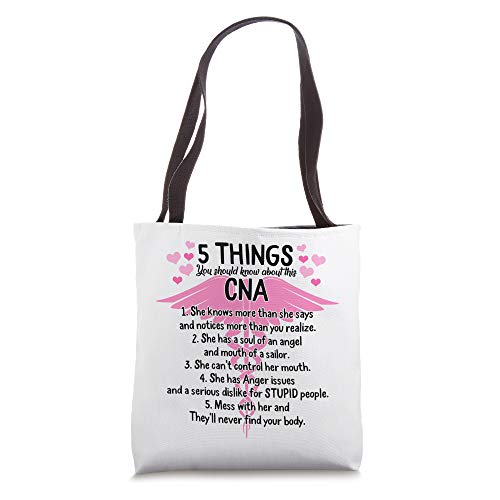 CNA Nurse Things You Should Know Nurses Week Nursing School Tote Bag