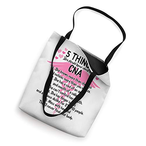 CNA Nurse Things You Should Know Nurses Week Nursing School Tote Bag