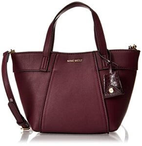 nine west sunnyside mini crossbody tote, boysenberry