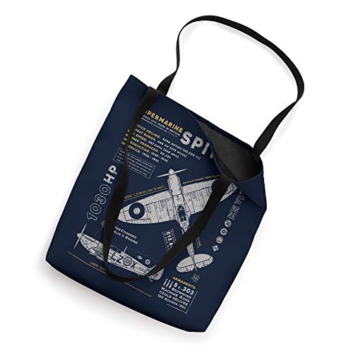 Spitfire Mk.1 | RAF British WWII Supermarine Fighter Plane Tote Bag