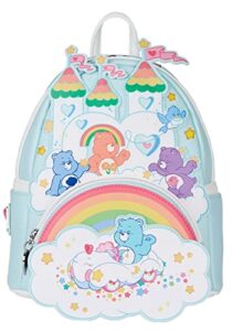 loungefly care bears care-a-lot castle womens double strap shoulder bag purse