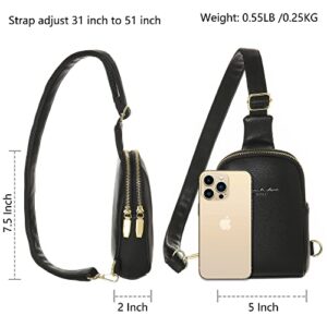 INICAT Small Crossbody Sling Bags Faux Leather Cell Phone Purse for Women Teen Girls(No Touchscreen-brown)