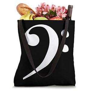 Music Bass Clef Musician Bass Players Tote Bag