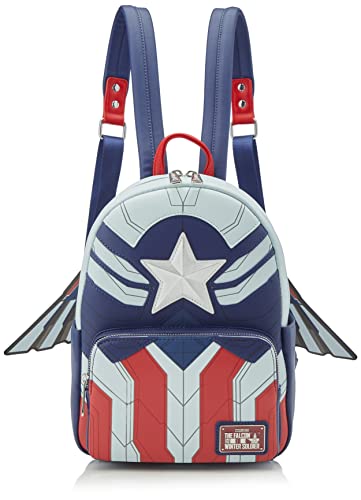 Loungefly Marvel Falcon Captain America Cosplay Womens Double Strap Shoulder Bag Purse