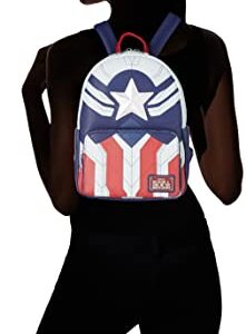 Loungefly Marvel Falcon Captain America Cosplay Womens Double Strap Shoulder Bag Purse