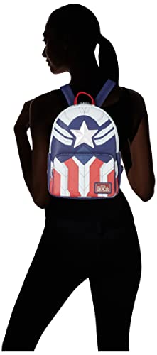 Loungefly Marvel Falcon Captain America Cosplay Womens Double Strap Shoulder Bag Purse