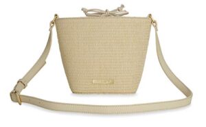 katie loxton callie womens straw adjustable shoulder strap cross body bag natural