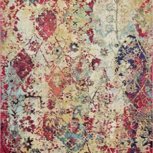 Rugs.com El Paso Collection Rug – 9'x12' Multi Medium Rug Perfect for Living Rooms,Large Dining Rooms,Open Floorplans,Multicolor