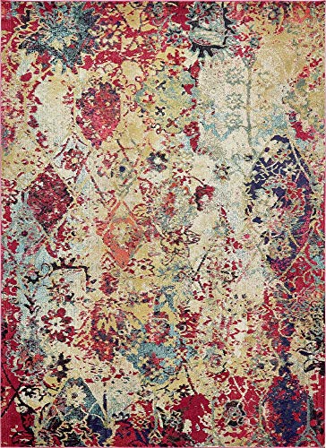 Rugs.com El Paso Collection Rug – 9'x12' Multi Medium Rug Perfect for Living Rooms,Large Dining Rooms,Open Floorplans,Multicolor