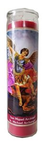 staci19 st.michael archangel (san miguel arcangel) rose devotional candle