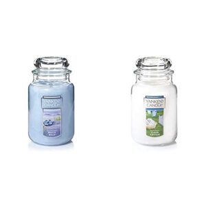 yankee candle large jar candle beach walk & large jar candle clean cotton