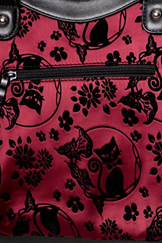 Lost Queen Women's Purse Handbag Shoulder Bag | Gothic Dark Goth Victorian (Call of the Phoenix Burgundy)