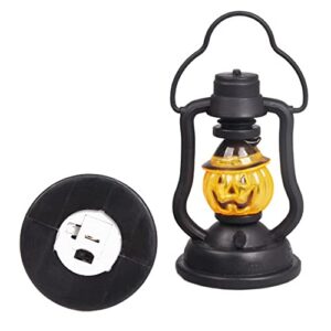 The Electric Mammoth LED Halloween Candles – Set of 4 – Light Up Flashing Pumpkin Skull Lantern Decoration – Fun Decor for Work, School, Office or Home