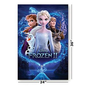 POSTER STOP ONLINE Frozen 1 & 2-2 Piece Movie Poster Set (Regular Styles) (Size: 24" x 36" each)