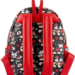 Loungefly Disney Mickey and Minnie Heart Hands Womens Double Strap Shoulder Bag Purse