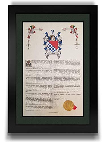 Mr Sweets Maurais Coat of Arms, Crest & History 11x17 Print - Name Meaning, Genealogy, Family Tree Aid, Ancestry, Ancestors, Namesakes - Surname Origin: French France