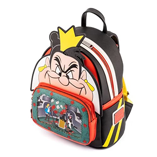 Loungefly Disney Villains Scene Series Queen of Hearts Womens Double Strap Shoulder Bag Purse