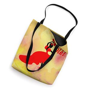 Flamenco Dancer Spanish Dancing Red Dress Tote Bag