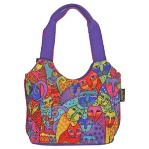 laurel burch feline tribe small scoop tote